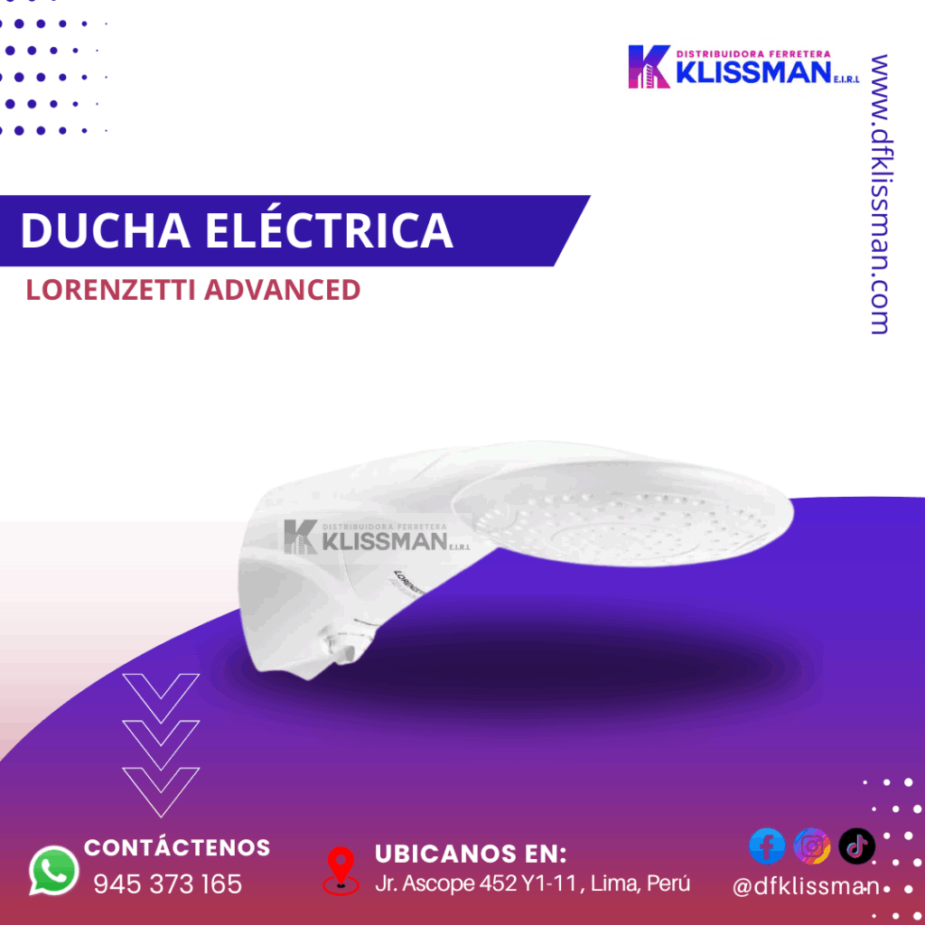 DUCHA ELÉCTRICA LORENZETTI ADVANCED – dfklissman.com